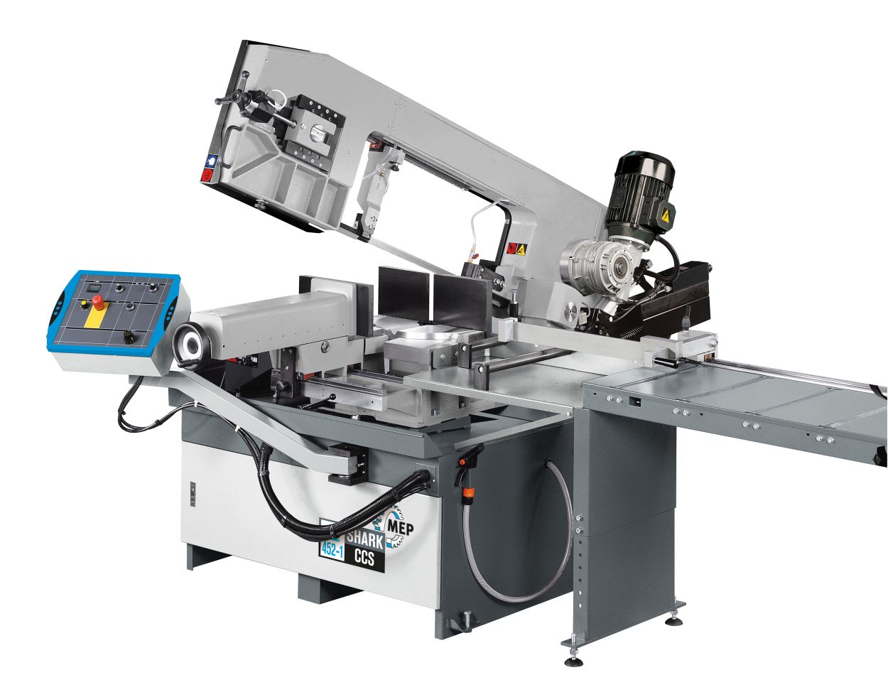Mep Shark 452-1 CCS bandzaagmachine voorzien van een zaagcontrolesysteem
