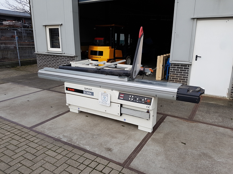 Formaatzaag SCM SI 350 E met voorrits en 45 graden