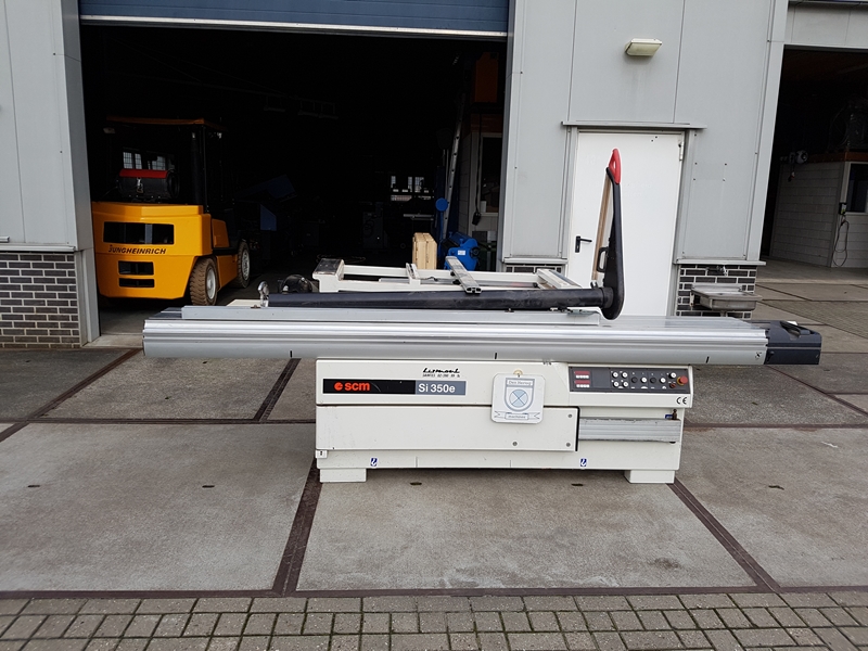Formaatzaag SCM SI 350 E met voorrits en 45 graden