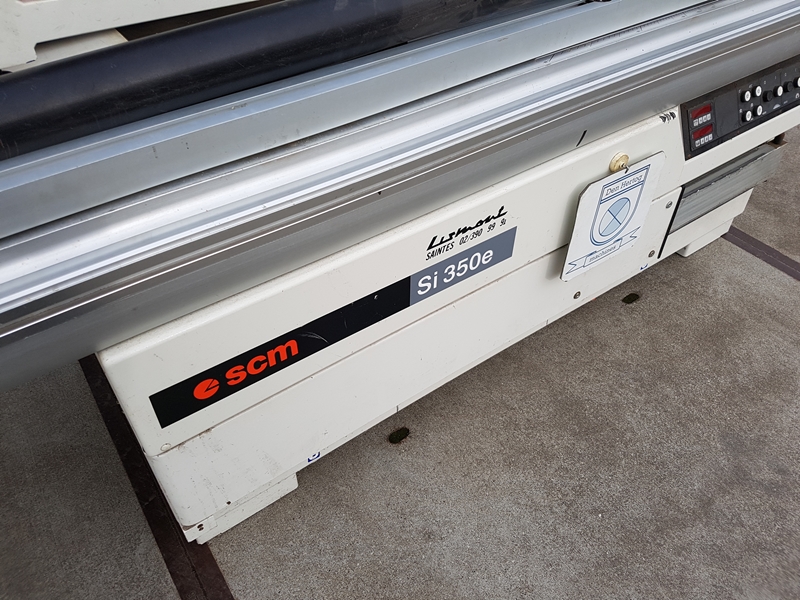 Formaatzaag SCM SI 350 E met voorrits en 45 graden