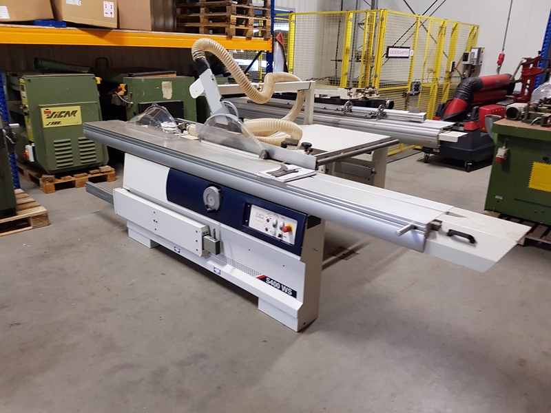 Formaatzaag SCM S 400 WS met voorrits en 45 graden